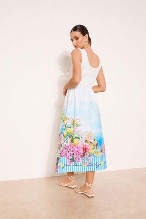Lipsy Midikleid Lipsy Hybrid-Midikleid aus Jersey mit Print (1-tlg)