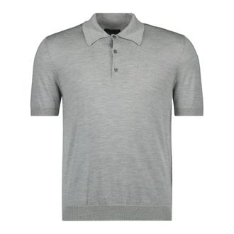 Prada Kaschmir und Seiden Poloshirt - - Tops - Herren - Grau - XL