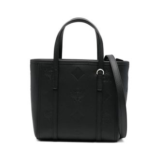 MCM Logo-gepr&auml;gte Tote Bag - - Bags - Damen - Schwarzk - ONE SIZE