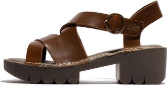 FLY London Fly London Damen ERIA536FLY Sandal, Camel, 41 EU