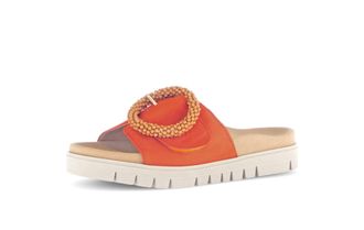 Gabor Damen Pantoletten, Frauen Slipper,Best Fitting,Backless Slipper,Gartenschuhe,Sommerschuhe,sommerclogs,Sandalen,Mules,Pumpkin,36 EU / 3.5 UK