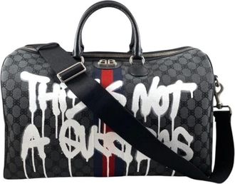 Balenciaga unisex, Pre-owned, Noir, Taille: ONE Size Sac polochon en toile doccasion