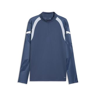 Puma Top de football &agrave; col zipp&eacute; individualFINAL Homme, Accessoires, Bleu, 3XL