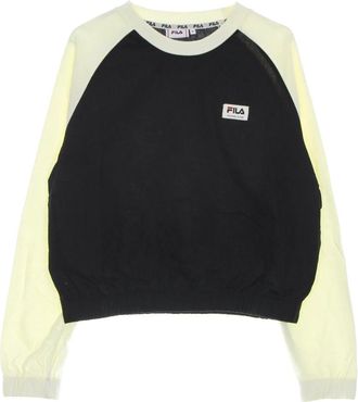 Fila Schwarzer Raglan Leichter Sweatshirt Damen - - Sweatshirts & Hoodies - Herren - Schwarzk - XS