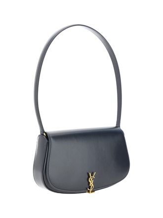 Saint Laurent Womens Mini Voltaire Shoulder Bag Nero Calf Leather Bos Taurus