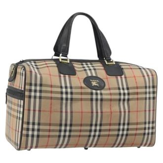 Burberry Sac Boston Pre-owned - Femme - Pre-owned - Beige - Taille: ONE Size