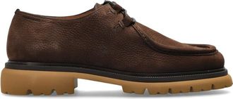 Ferragamo Chaussures Stanley en Daim - Homme - Chaussures - Brun - Taille: 43 EU