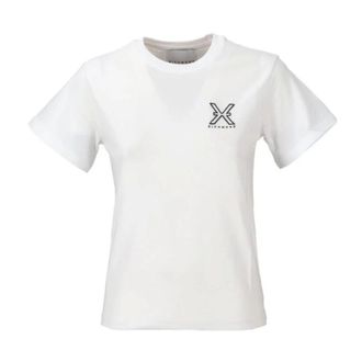John Richmond Femme, Tops, Blanc, Taille: 36 FR Logo T-Shirt