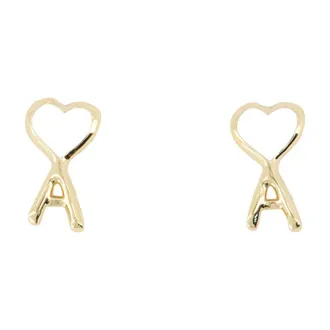 Ami Hammered Gold Earrings - Gold