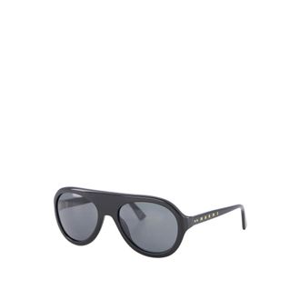 Retro Superfuture Mutige Schwarze Aviator Sonnenbrille - - Accessories - Herren - Schwarzk - ONE SIZE
