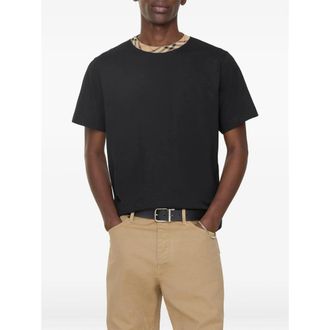Burberry Check T-Shirt - Black
