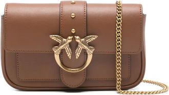 Pinko mini Love One Pocket shoulder bag - Braun