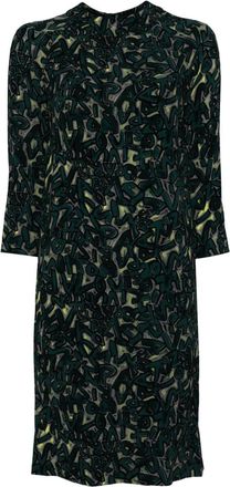 Louis Vuitton 1990-2000s Graffiti-Kleid - Grün