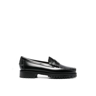 Sebago Femme, Chaussures, Noir, Taille: 36 1/2 EU Mocassins &agrave; Plateforme en Cuir Noir