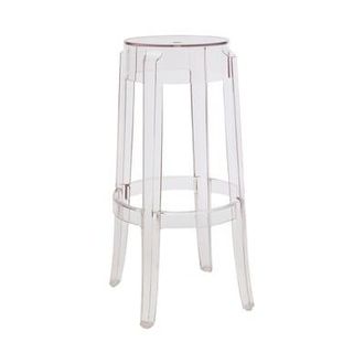 Kartell Tabouret haut empilable Ghost - Transparent - Polycarbonate - Designer Philippe Starck
