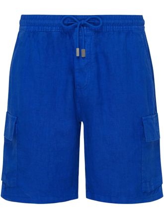 Vilebrequin bermuda en lin - Bleu