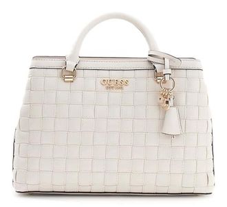 Guess sac &agrave; main sac &agrave; &eacute;paule bandouli&egrave;re Sandy Girlfriend Satchel Cream White &eacute;cru