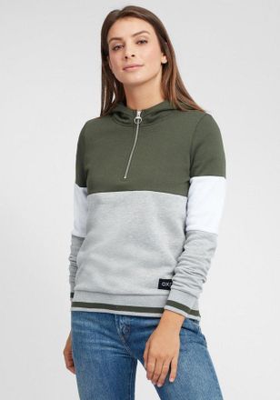 Oxmo Hoodie OXOmara Kapuzenpullover mit Rei&szlig;verschluss