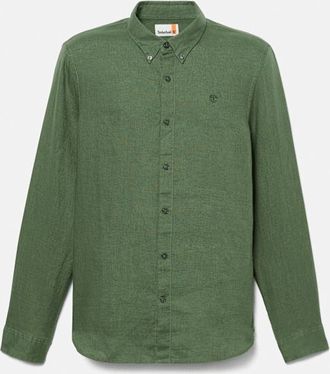 Timberland Mill Brook Leinenhemd f&uuml;r Herren in Dunkelgr&uuml;n, Herren, Gr&uuml;n, Gr&ouml;&szlig;e