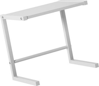 Supvox Kleiner Ofenst&auml;nder aus Kohlenstoffstahl Mikrowellen und Airfryer Halter f&uuml;r K&uuml;chenarbeitsplatten Wei&szlig;er K&uuml;chenorganizer mit Sicherem Stand Platzspare