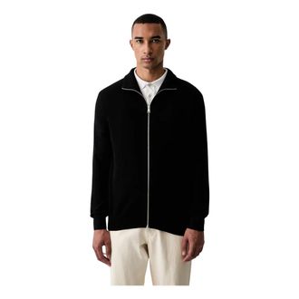 Marc O'Polo Gilet zipp&eacute; &agrave; col montant - Homme - Pulls - Noir - Taille: S