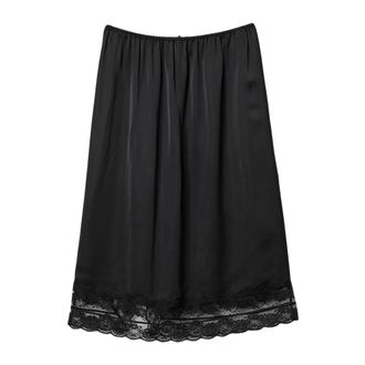 Marc Jacobs Femme, Jupes, Noir, Taille: 40 FR Satin Slip Skirt