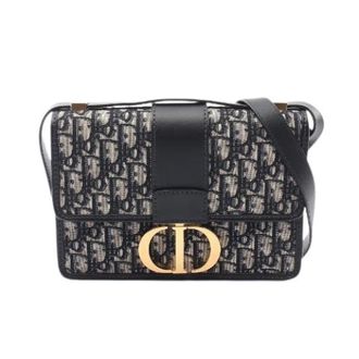 Dior Pre-owned 30 Montaigne Oblique Jacquard Canvas Leder Umh&auml;ngetasche - - Pre-owned - Damen - Mehrfarbig - ONE SIZE