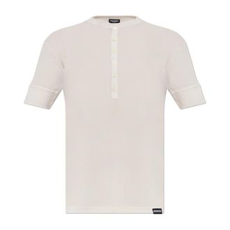 Dsquared2 Woll-T-Shirt - - Tops - Herren - Beige - 2XL