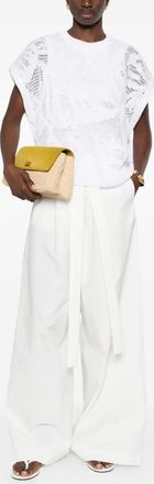 Brunello Cucinelli t-shirt en maille - Blanc