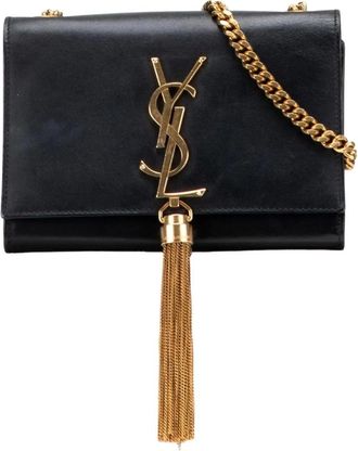 Saint Laurent Sac bandouli&egrave;re Pre-owned &agrave; cha&icirc;ne - Femme - Pre-owned - Noir - Taille: ONE Size