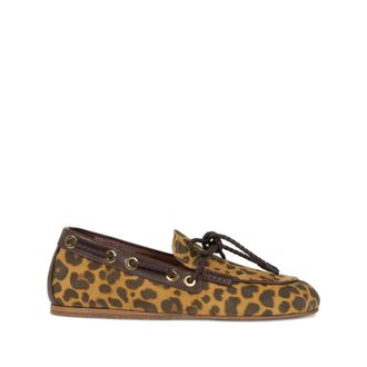 Etro Suede Bootsschuhe mit Tiermotiv - - Shoes - Damen - Braun - 40 EU
