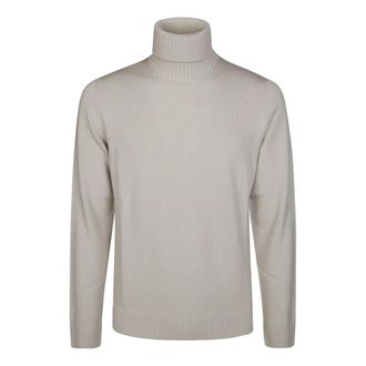 Drumohr Merinowolle Rollkragenpullover - - Knitwear - Herren - Beige - M