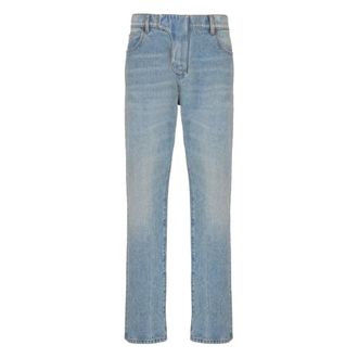 Balmain Denim Hose mit Whiskering-Effekt - - Jeans - Herren - Blau - W33