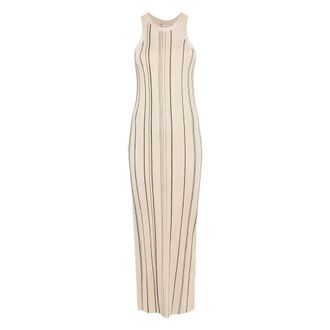 Toteme Femme, Robes, Beige, Taille: 42 FR Braid Tank Dress