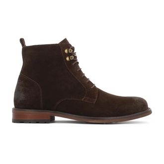 Kazar Braune Wildlederstiefel mit Metall&ouml;sen - - Shoes - Herren - Braun - 40 EU