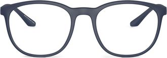 Emporio Armani Brille mit rundem Gestell - Blau