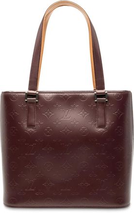 Louis Vuitton Shopper - Monogram Mat Stockton - Gr. unisize - in Rot - f&uuml;r Damen