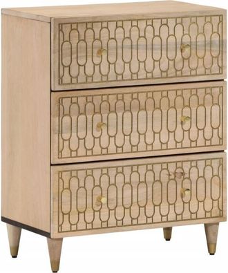 vidaXL Beistellschrank 60x33x75 cm Massivholz Mango vidaXL