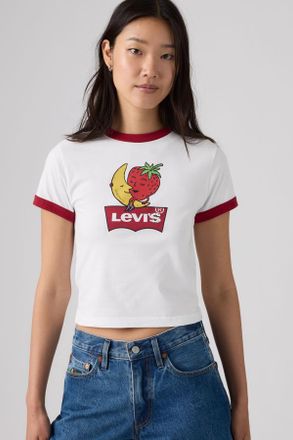 Levi's Levis X Sky High Farm Goods Baby Ringer Tee - Femme - Multicolore / X Shfu Sm Batwing Red White Black - XL