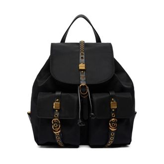Pinko Pinko, Femme, Sacs, Noir, Taille: ONE Size Backpack Classic
