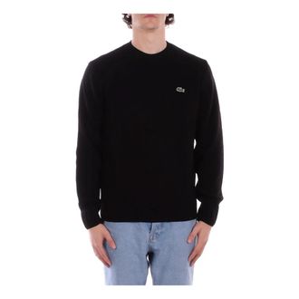 Lacoste Logo Patch Sweater - - Knitwear - Herren - Schwarzk - M