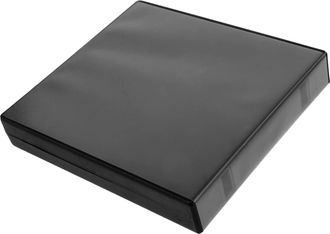 BESPORTBLE Veemoon Tragbare Acryl CD H&uuml;lle 12 Fach Scheibenhalter Schwarz Sto&szlig;feste DVD Aufbewahrungsbox f&uuml;r CDs DVDs Kompakter Disc Organizer f&uuml;r Reisen und Zuh