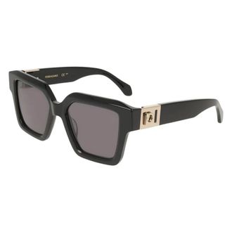 Ferragamo Femme, Accessoires, Noir, Taille: 53 MM Lunettes de soleil carr&eacute;es