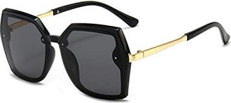 Generic Lunettes de soleil carrées à monture large pour hommes et pour femmes, vacances en plein air (couleur : I, taille : moyen) 2026, b, Taille unique