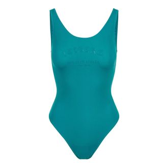 Iceberg Kobaltblauer einteiliger Badeanzug im olympischen Stil mit Ton-in-Ton-Logo - - Swimwear - Damen - Blau - XS