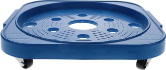 FOMIYES Gasflaschenwanne mit R&auml;dern und Verst&auml;rktem Boden Mobiler Propangasflaschenst&auml;nder f&uuml;r K&uuml;che und Camping mit Beweglicher Ablage und Stabiler Bauweise