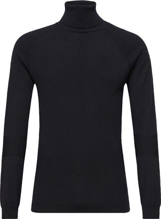 Moncler Moncler Wool Blend Polo Neck Jumper, Men, Blue, Size: 3xl