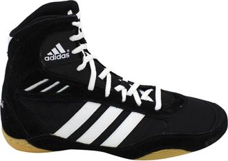 adidas Homme, Chaussures, Noir, Taille: 40 2/3 EU Lutte Daim Lacets Semelle en Caoutchouc Botte