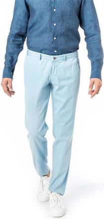Hiltl Herren Hose blau Baumwolle