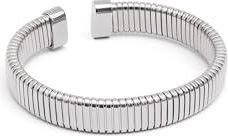 Singularu Bracelet Ceinture Large. Acier avec finition brillante. Bracelet élégant avec ouverture flexible et fil épais de 4,5 mm. Bijoux pour femme